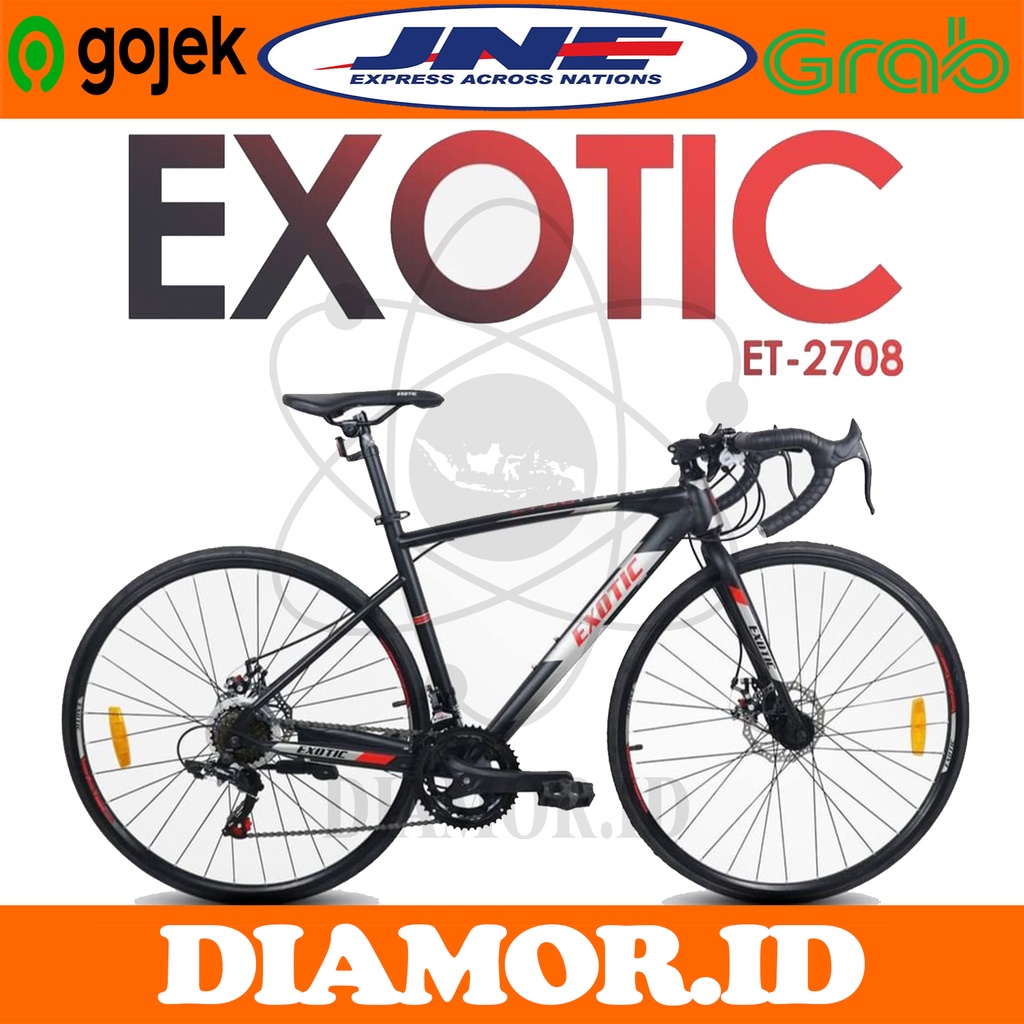 Jual Sepeda Balap Roadbike 700C EXOTIC 2708 FS 1.0 Shimano 2x7 Speed | Shopee Indonesia