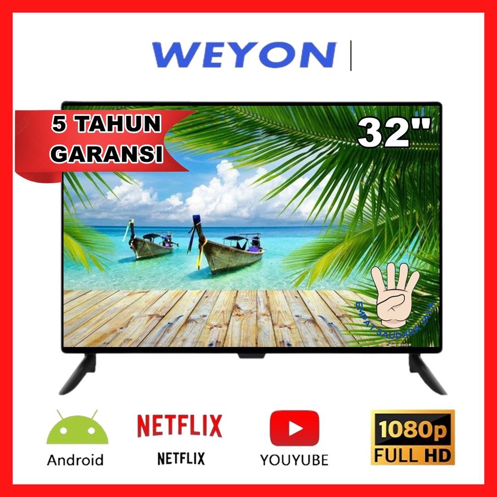 Jual Promo Smart TV LED 32 inch Full HD Ready Android Televisi Murah ...