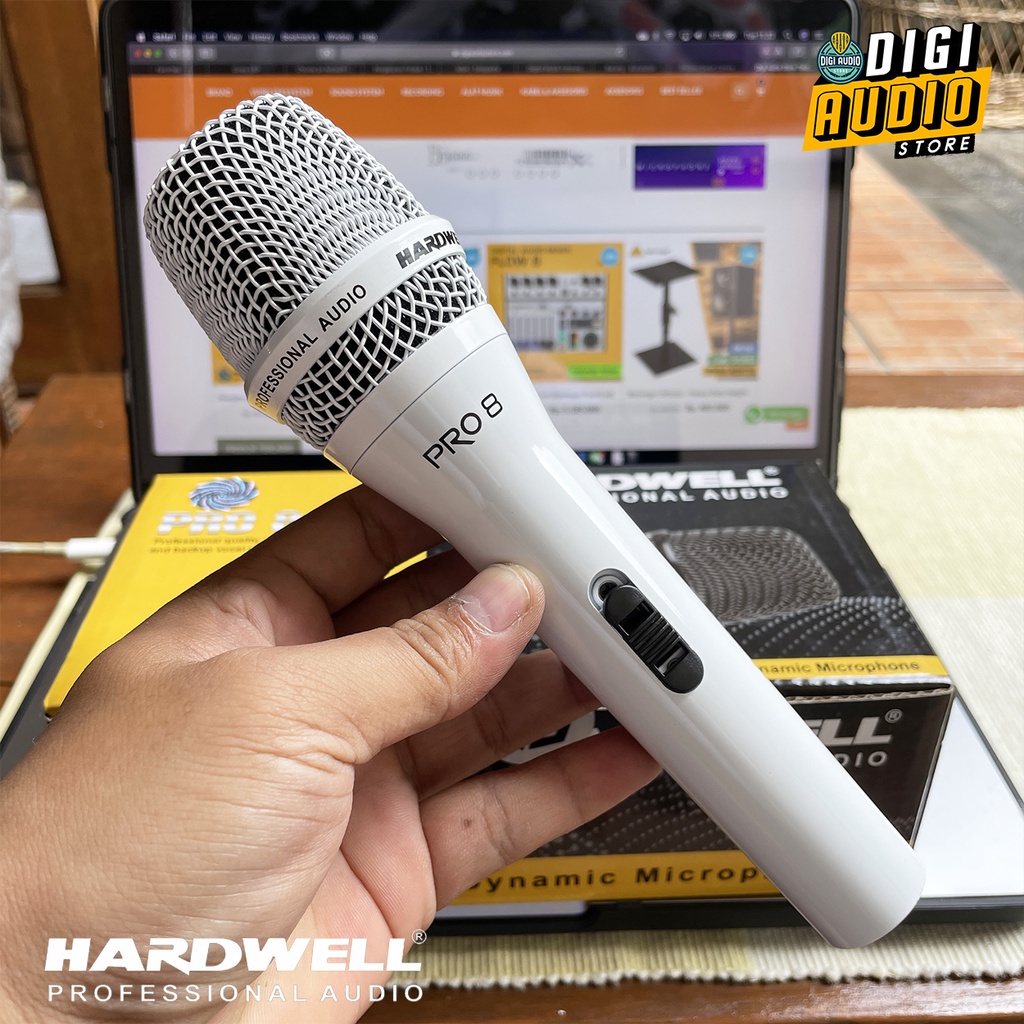 Jual Mic Vocal + Kabel - Microphone Dynamic Super Cardioid HARDWELL PRO ...