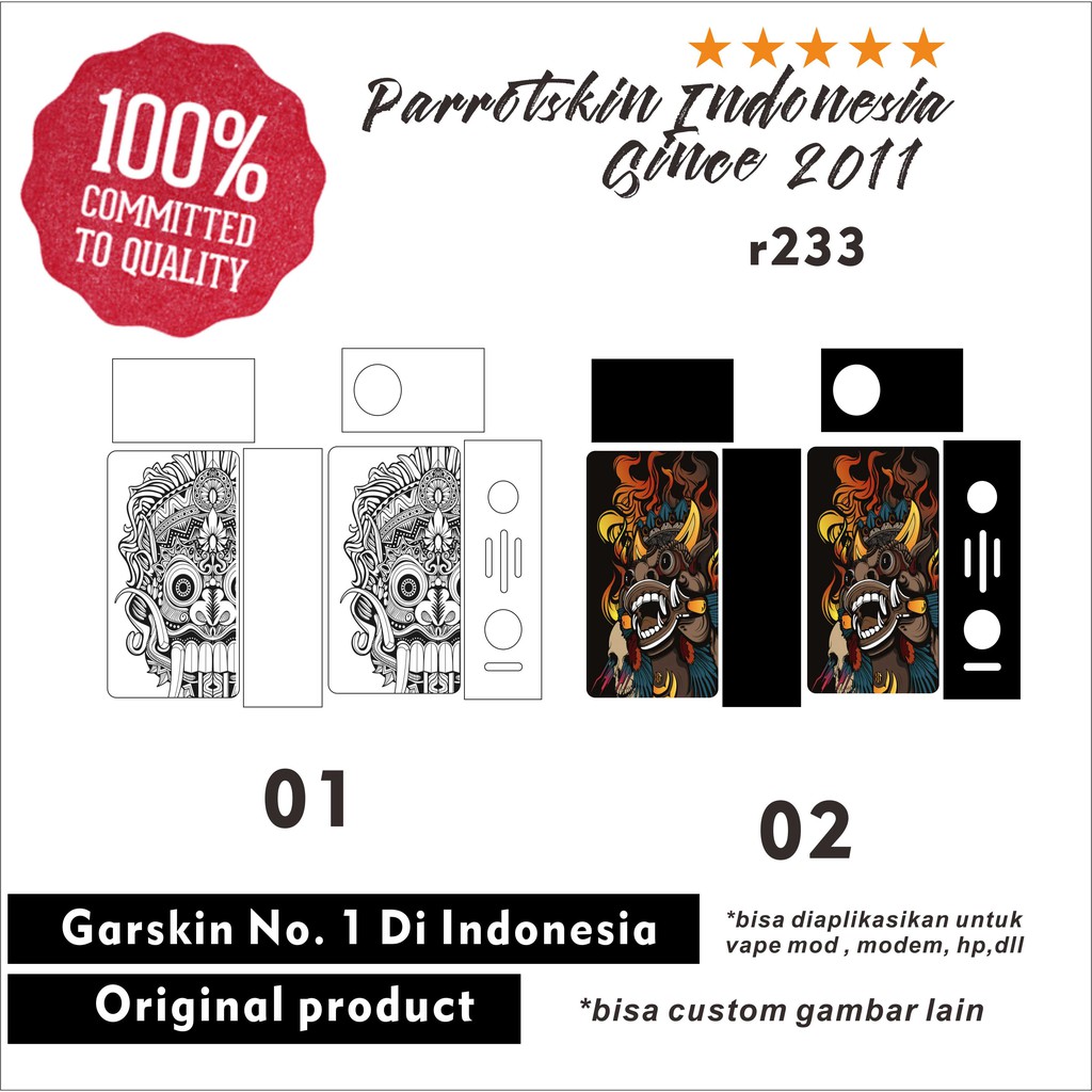Jual Garskin Skin hotcig r233 full body Reog Edition sticker bisa ...