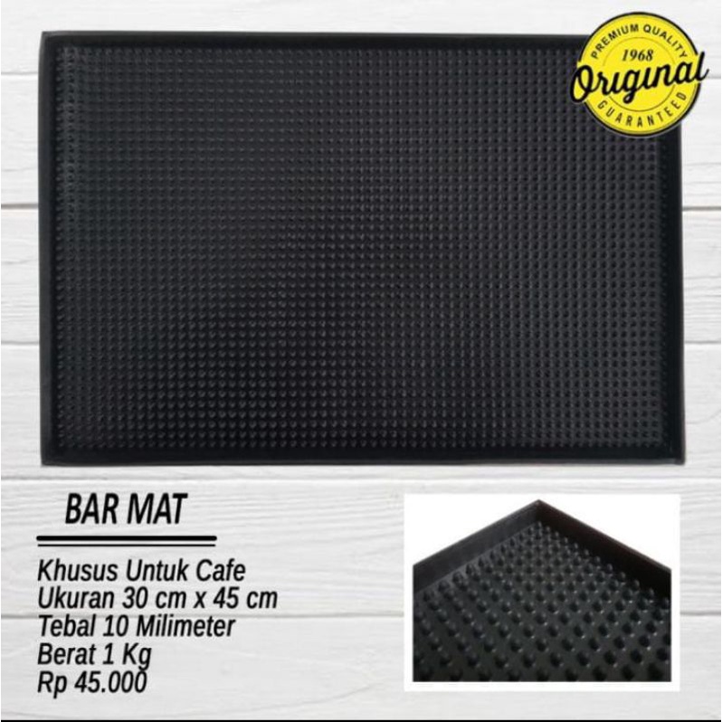 Jual BAR MAT BARTENDER UNTUK KAFE / TATAKAN GELAS UKURAN 30 x 45CM ...