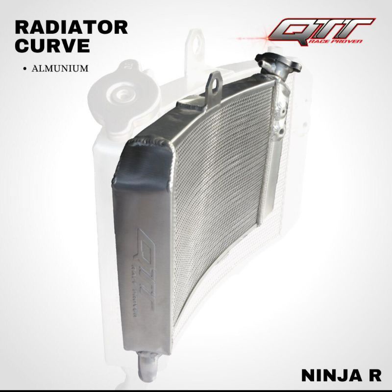 Jual radiator QTT curve gambot ninja R RR atau ninja SS melengkung ...