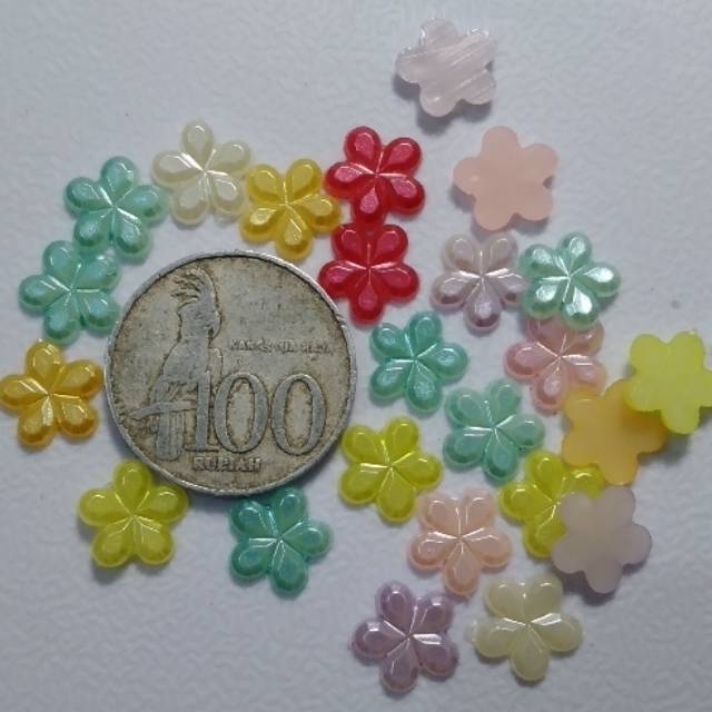 Jual Resin bunga belah / manik manik 8mm (10 gram) | Shopee Indonesia