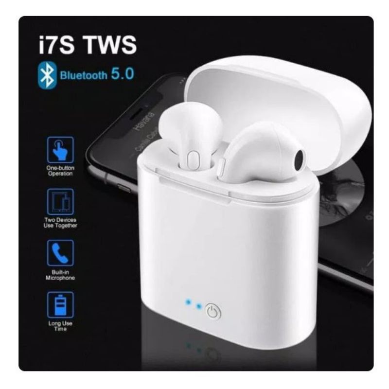 Jual hf/headset tws i7s bluetooth wireless hd bluetooth i7s 5.0 2 ...