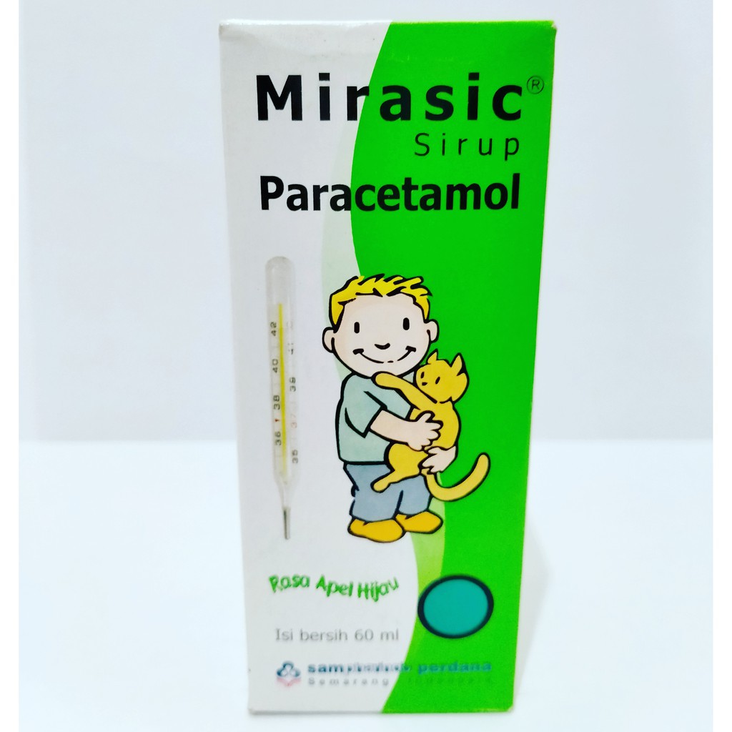 Jual Mirasic sirup 60 ml/paracetamol sirup/obat demam anak/sirup ...