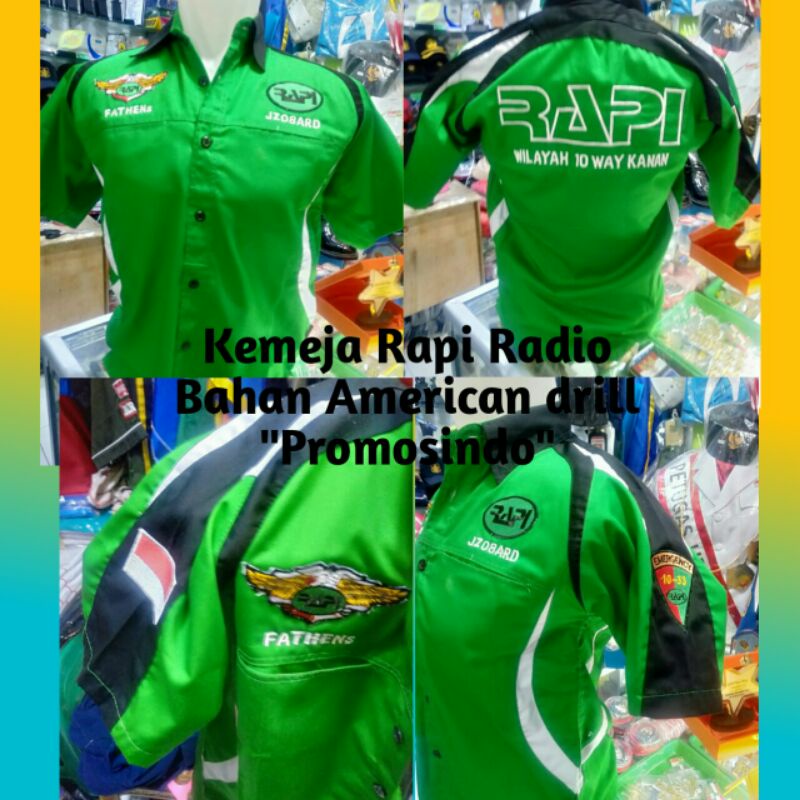 Jual KEMEJA RAPI FULL BORDIR BAJU RAPI RADIO SERAGAM RAPI RADIO KEMEJA ...