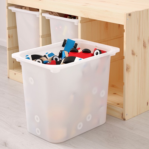 Jual White Storage Box Container 42x30x36cm Rak Mainan Anak Laci Trof ...
