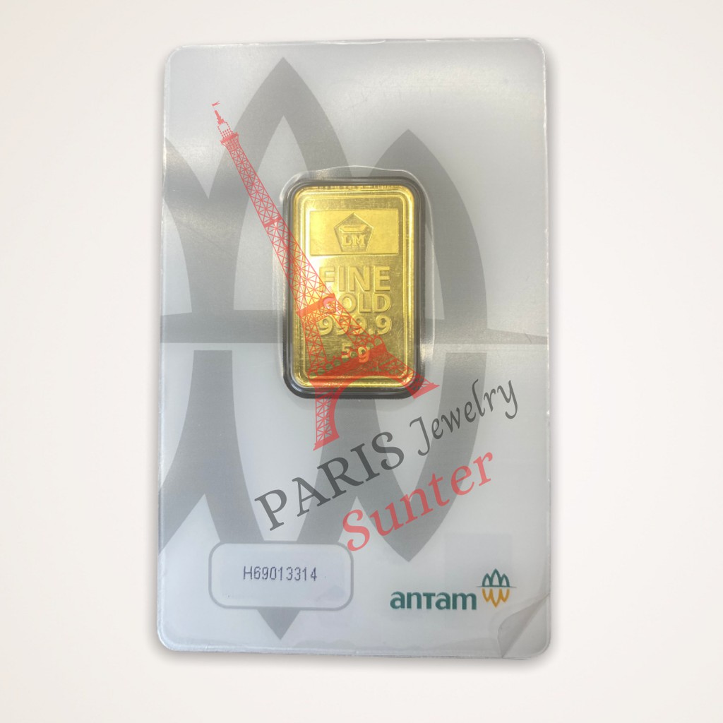 Jual Logam Mulia Antam LM Press Putih 5 GR | Shopee Indonesia
