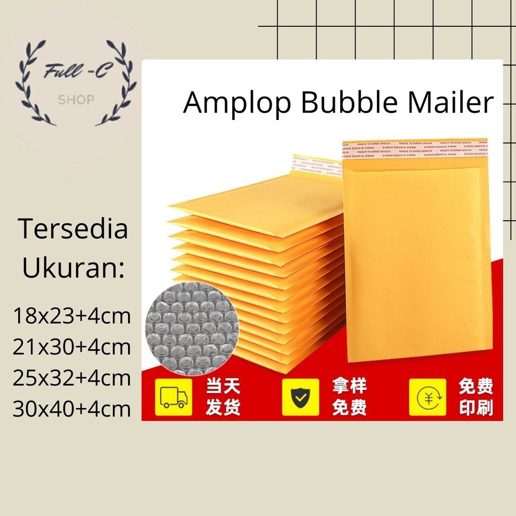 Jual Amplop Bubble Mailer Kuning Berbagai Ukuran | Shopee Indonesia