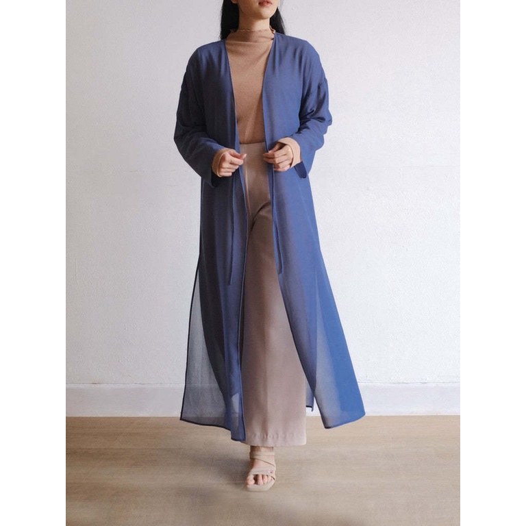 Jual THENBLANK | Sheer Outer | Pea | Shopee Indonesia