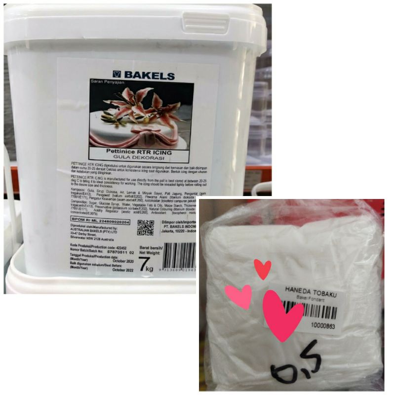 Jual Fondant Bakels Repack 500gr/Fondant Tart/Icing sugar | Shopee ...