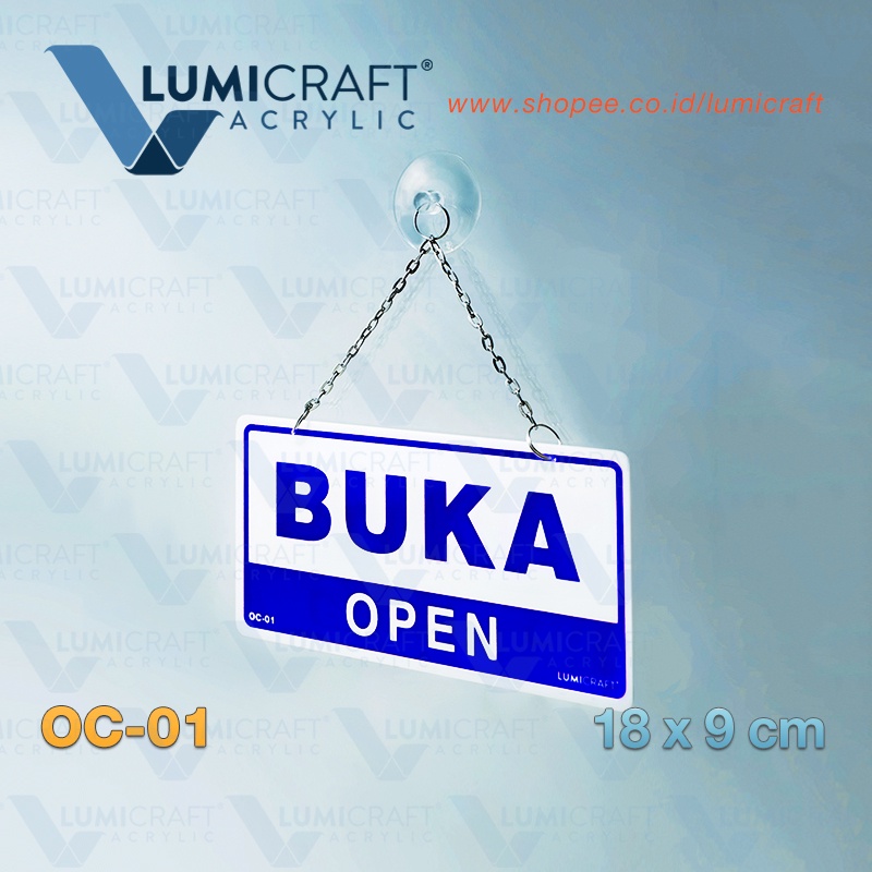 Jual Buka Tutup Akrilik Gantung / Open Closed Hanging Sign Acrylic ...