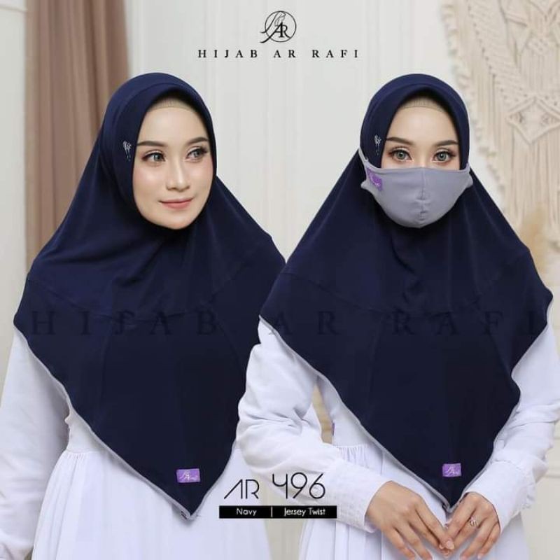 Jual Jilbab hijab kerudung bergo instan terbaru 2021 Arrafi Ar 496 ...