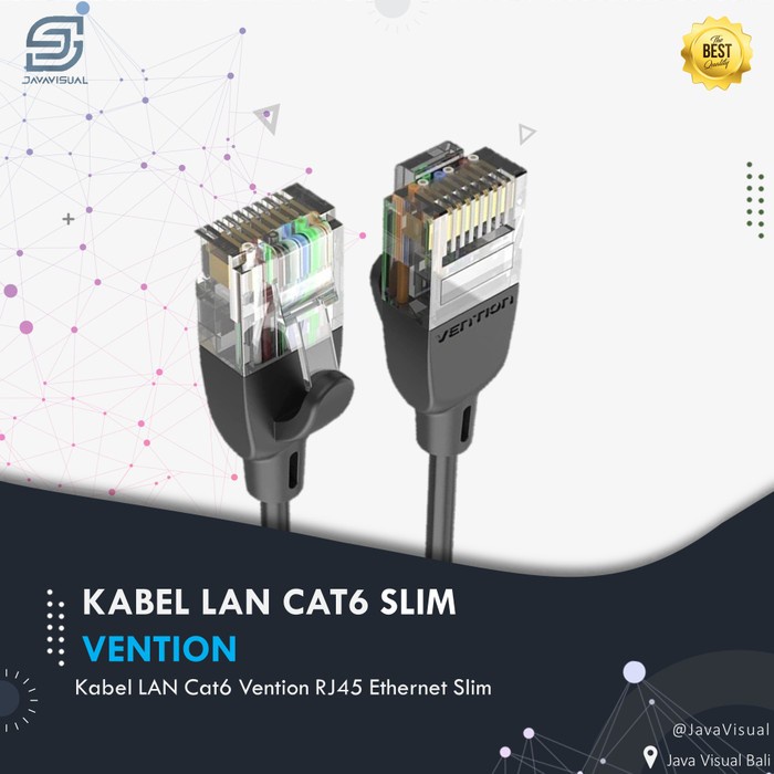 Jual KABEL LAN CAT6 10M VENTION SLIM | Shopee Indonesia