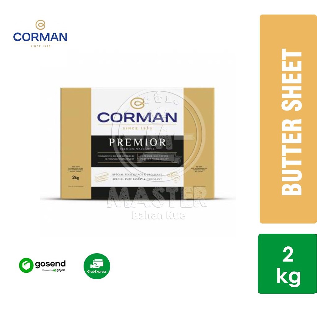 Jual Corman Premior Butter Sheet 80% [2 kg] KHUSUS INSTANT | Shopee ...
