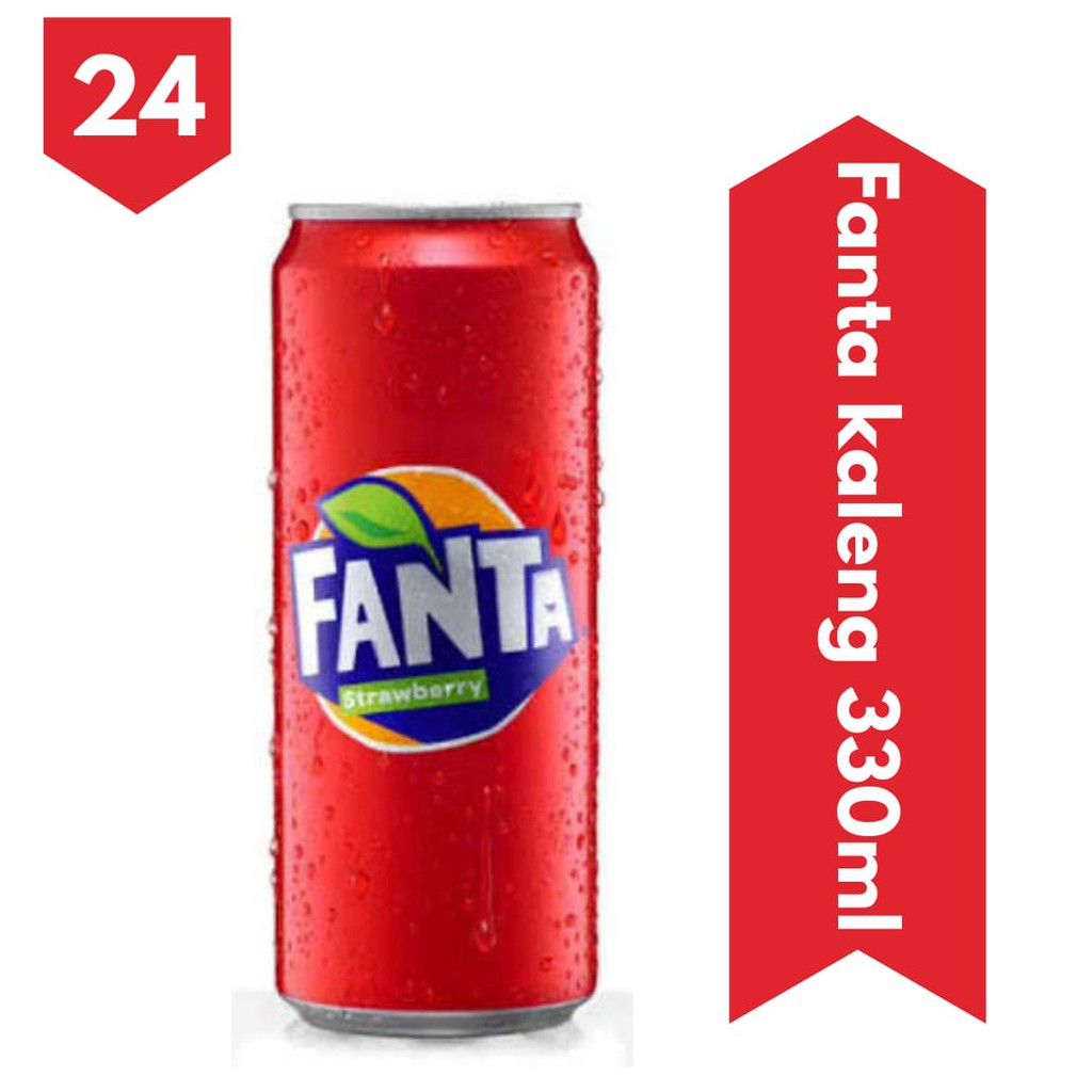 Jual Fanta Kaleng /Fanta 250ml/ Fanta strawberry Isi 24 Pcs | Shopee Indonesia