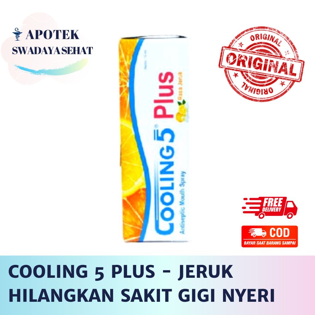 Jual COOLING 5 PLUS 15 ML - Rasa Jeruk Menghilangkan Sakit Gigi Nyeri ...