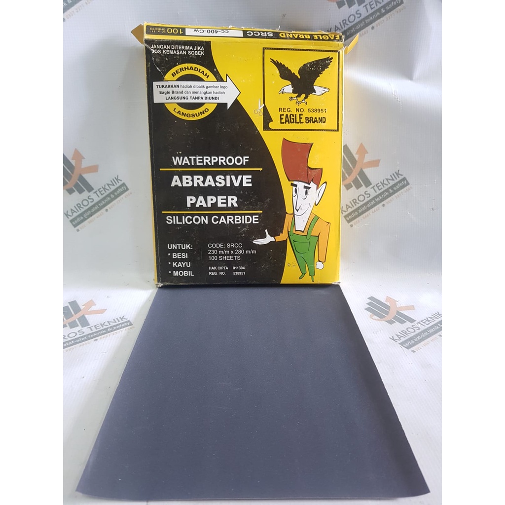 Jual Amplas Kayu Waterproof Amplas Eagle Lembaran Grit 80 s/d 400 ...
