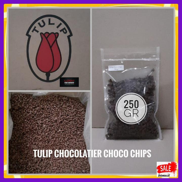 Jual SAKMACOKLAT- TULIP CHOCO CHIPS DARK -MAKANAN-MINUMAN. | Shopee ...