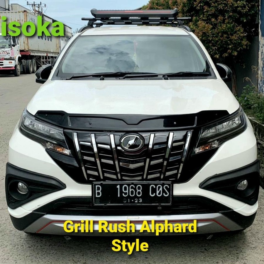 Jual GRILL DEPAN TOYOTA ALL NEW RUSH MODEL ALPHARD STYLE | Shopee Indonesia