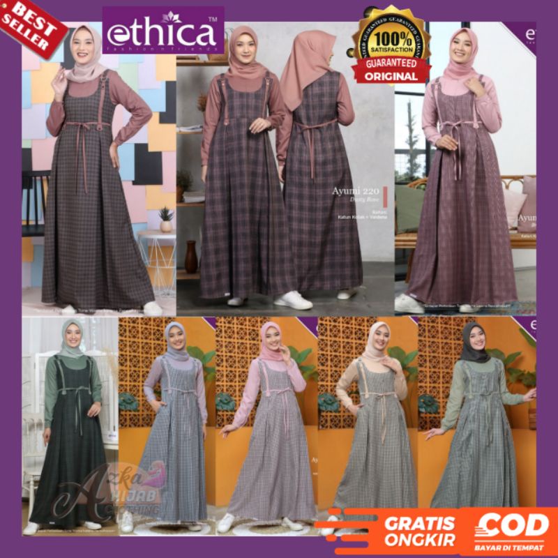 Jual BAJU GAMIS TERBARU 2023 / GAMIS ETHICA AYUMI 220 / GAMIS SIMPLE ...