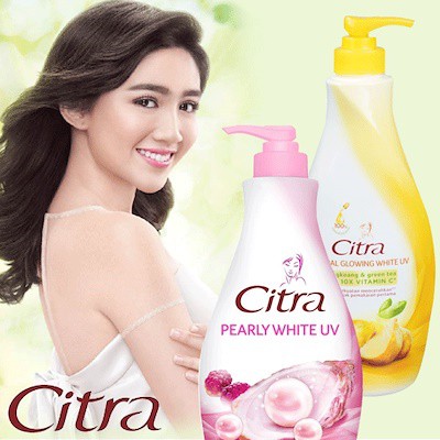 Jual CITRA HAND BODY LOTION GLOWING WHITE + UV PROTECT 380ML | Shopee Indonesia