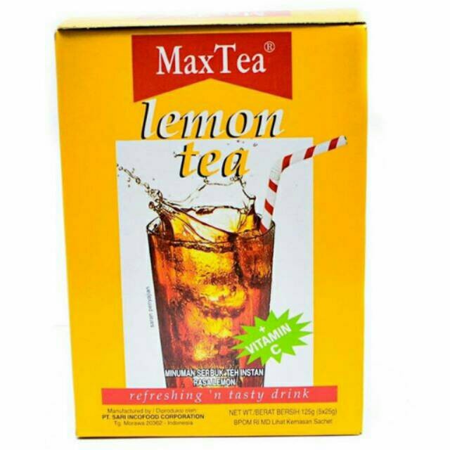 Jual maxtea lemon tea 5 sachet/Lemon tea 5 sachet/lemon tea/maxtea ...