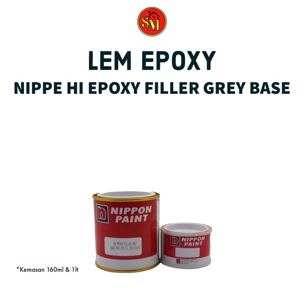 Jual Nippe hi epoxy filler grey base 160ml | Shopee Indonesia