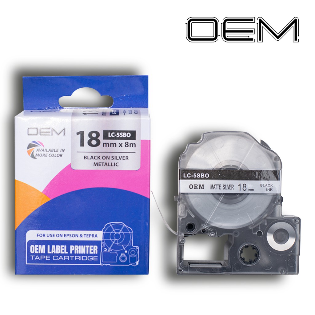 Jual OEM LABEL TAPE 18mm x 8m FOR USE ON EPSON LABELWORKS | Shopee ...