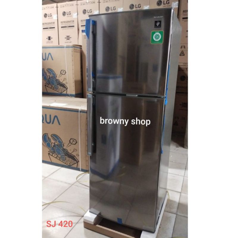 Jual SHARP Kulkas 2 pintu SJ-420GP-SD / SJ-450GP-SD Plasmacluseter ion ...