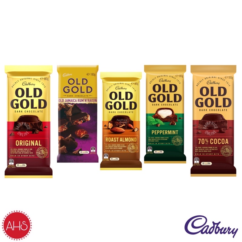 Jual Cadbury Old Gold Dark Chocolate Bar 180g | Shopee Indonesia