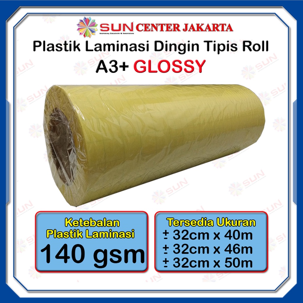 Jual Plastik Laminasi Dingin Tipis Roll A3+ 140 micron uk 32cm - Motif ...