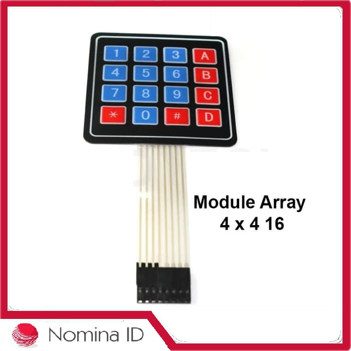 Jual C429 Keypad Membran 4x4 Matrix untuk Arduino / Membrane Module Array | Shopee Indonesia