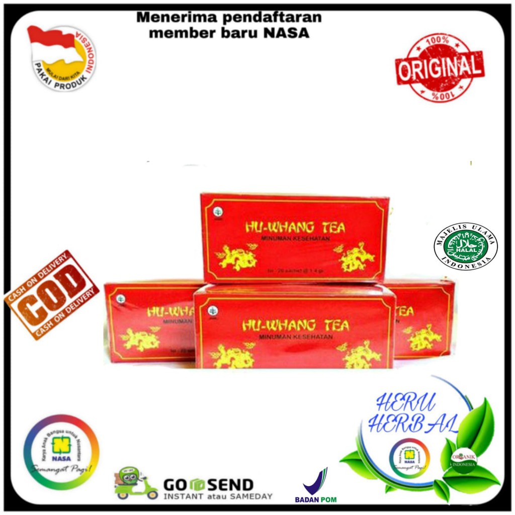 Jual HU WANG TEA ORIGINAL / TEH KESEHATAN / TEH PELANGSING / TEH DIET ...