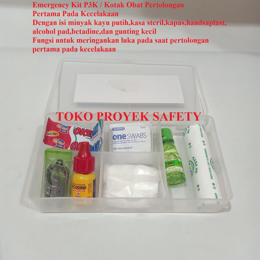 Jual Kotak Obat P3K / Kotak Obat P3K Isi / Kotak Obat P3K Lengkap ...