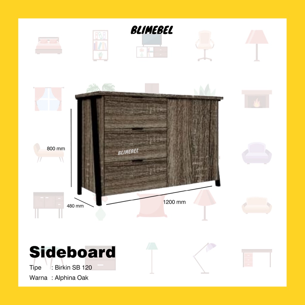 Jual Sideboard / BIRKIN SB - 120 - GARVANI | Shopee Indonesia