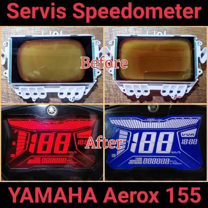 Jual Servis speedometer Yamaha Aerox sunburn | Shopee Indonesia