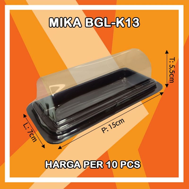 Jual Mika tray BGL-K 13 alas coklat + tutup (10pcs) | Shopee Indonesia