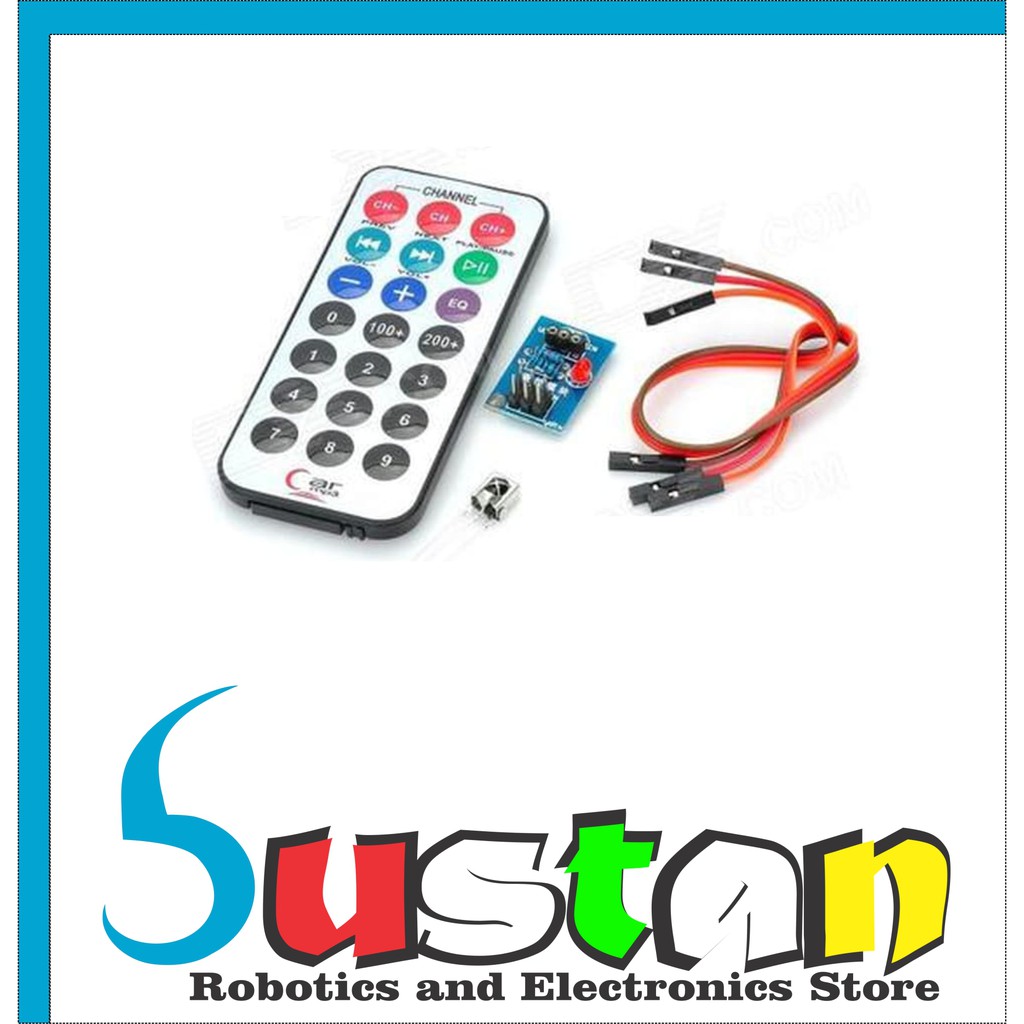 Jual HX1838 + NEC Code Infrared Remote Control Module DIY Kit Arduino ...