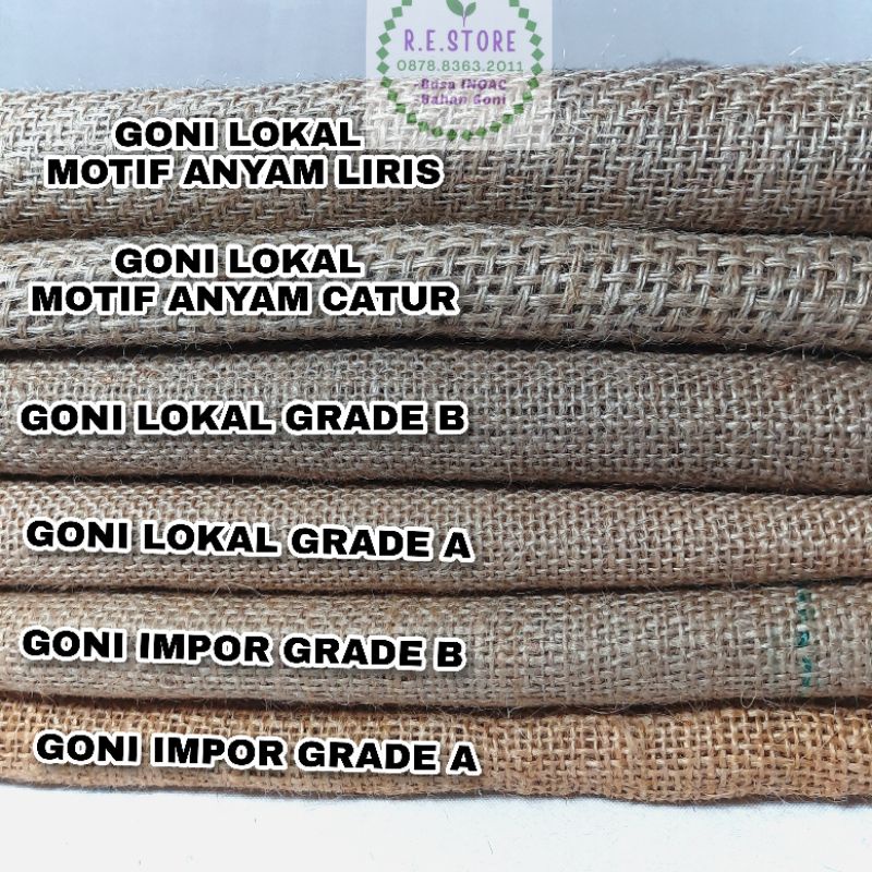 Jual Kain Goni Lembaran Panjang 50 CM Lebar 115-135 CM Burlap Fabric ...