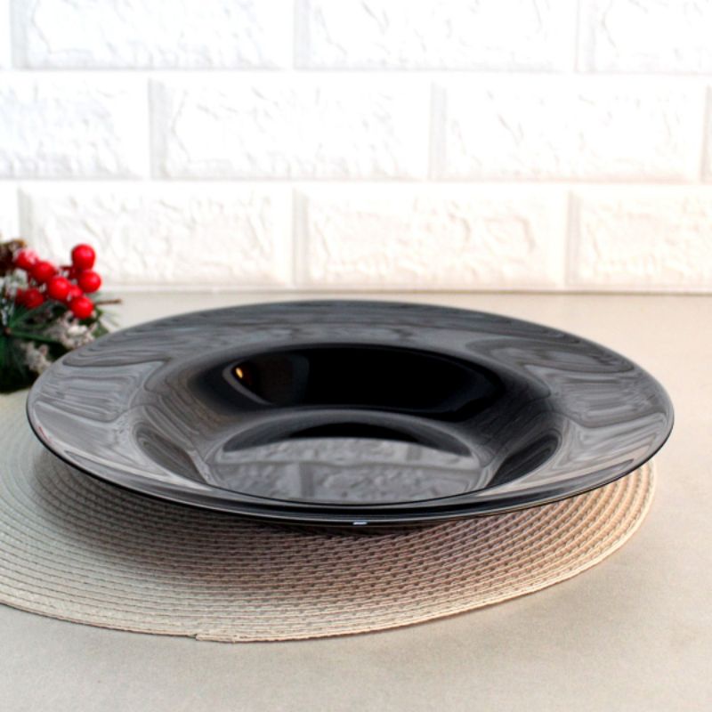 Jual Piring Pasta 28cm Luminarc Friends Time Pasta Plate Black | Shopee ...