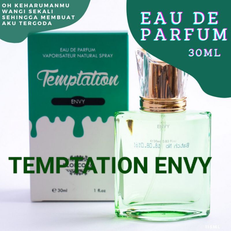 Jual EAU DE PARFUM TEMPTATION ENVY WOMAN 30 ML | Shopee Indonesia