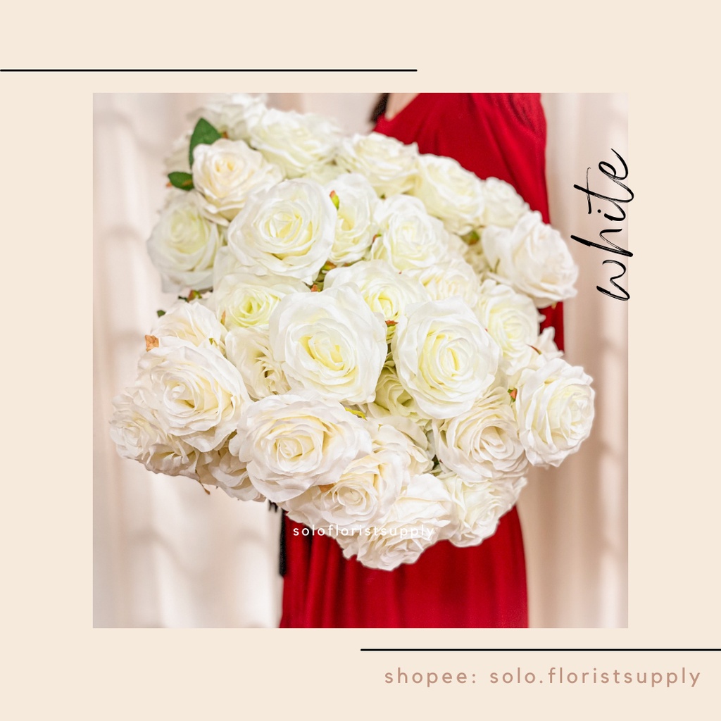 Jual 11 KUNTUM BIG ROSE SPRAY Bunga Mawar Rose Paris Kombinasi x11 ...