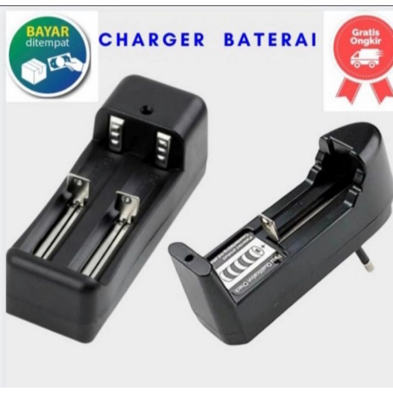 Jual battery Li-ion 18650 universal charger cas mengisi 2 battery ...