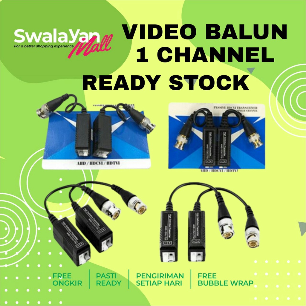 Jual VIDEO BALUN PASSIVE 1 CHANNEL AHD HDTVI HD CVI | Shopee Indonesia