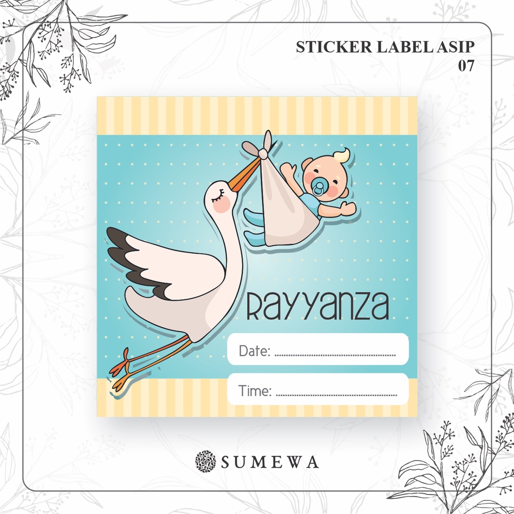 Jual Label Botol ASI / Sticker Botol ASI / Sticker Label ASI - 07 ...