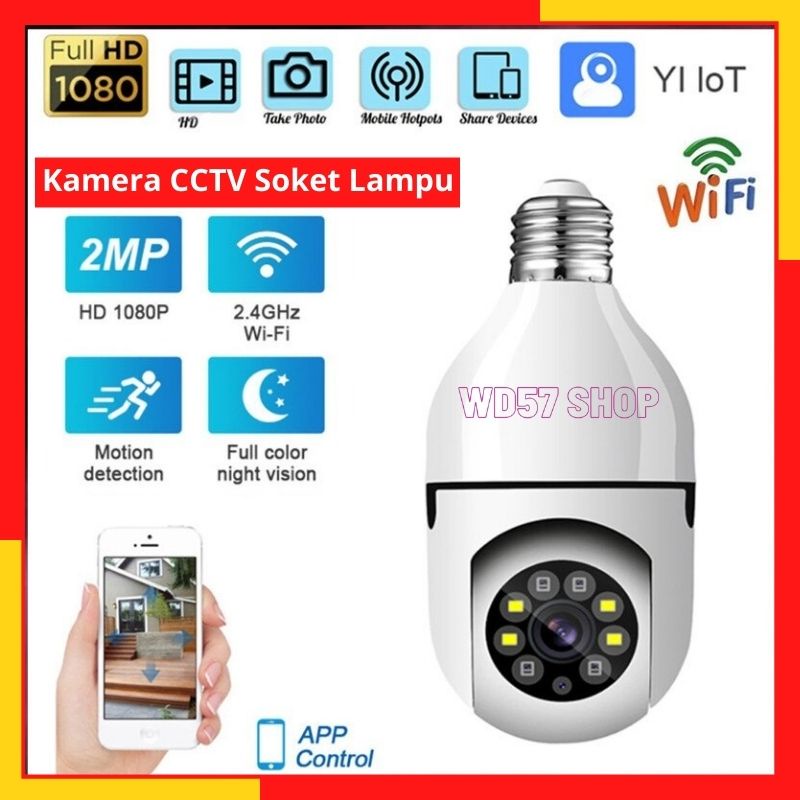 Jual Kamera Cctv Wifi Lampu Bohlam Camera Sisi Tv Pengintai Rumah Mini ...