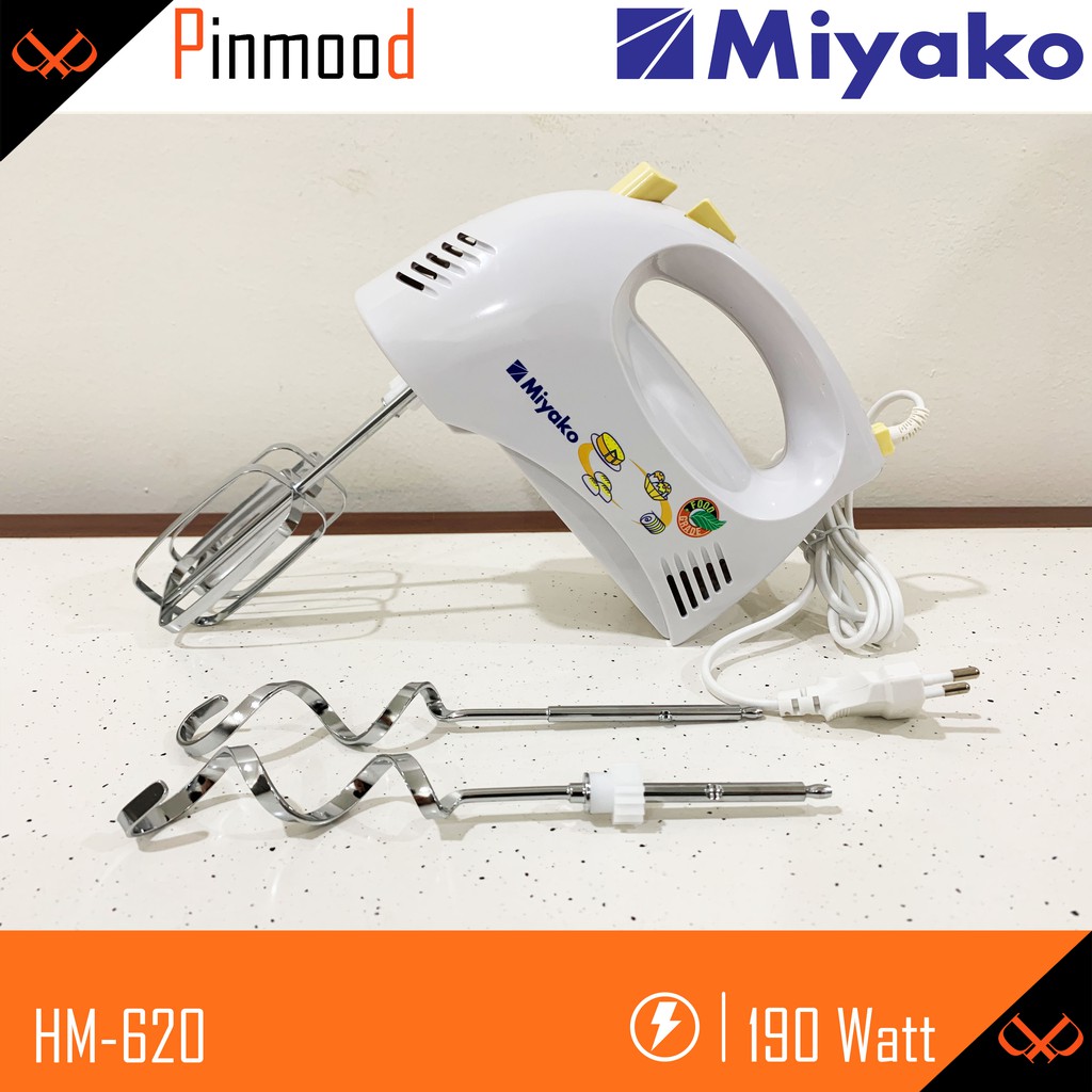 Jual MIYAKO HAND MIXER TANGAN HM-620 ADONAN KUE ROTI / PENGADUK ...