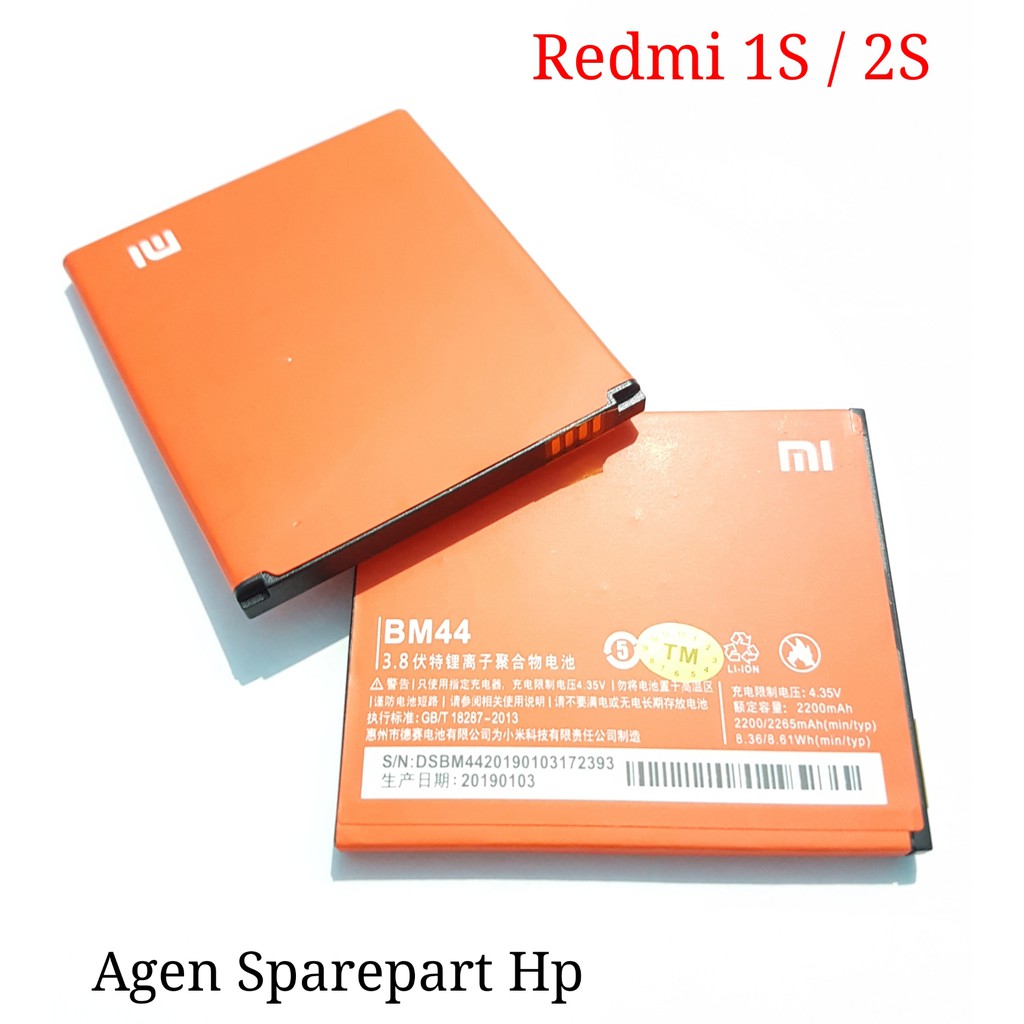 Jual BATERAI BATRE BATTERY XIAOMI REDMI 1 - REDMI 2 - BM41 - BM44 | Shopee Indonesia