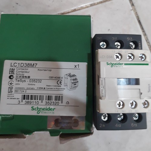Jual Kontaktor Magnetic Contactor Schneider LC1D38 LC1D 38 M7 3P 38A ...